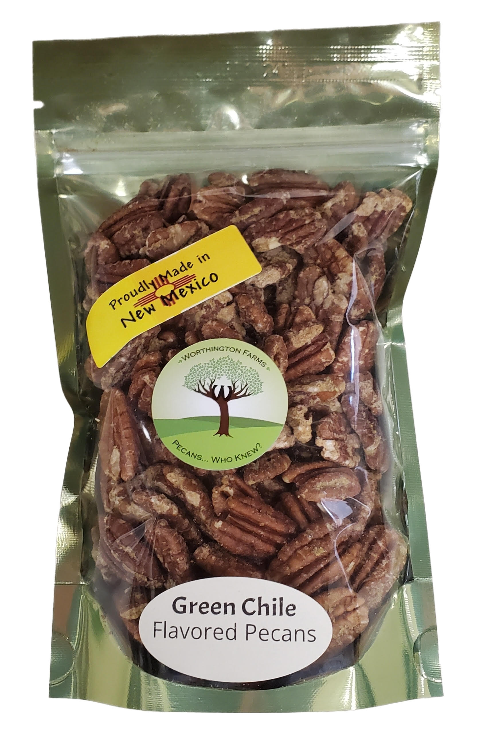 Worthington Farms Flavored Pecans/ Green Chile 6oz – #1 Ranked New ...