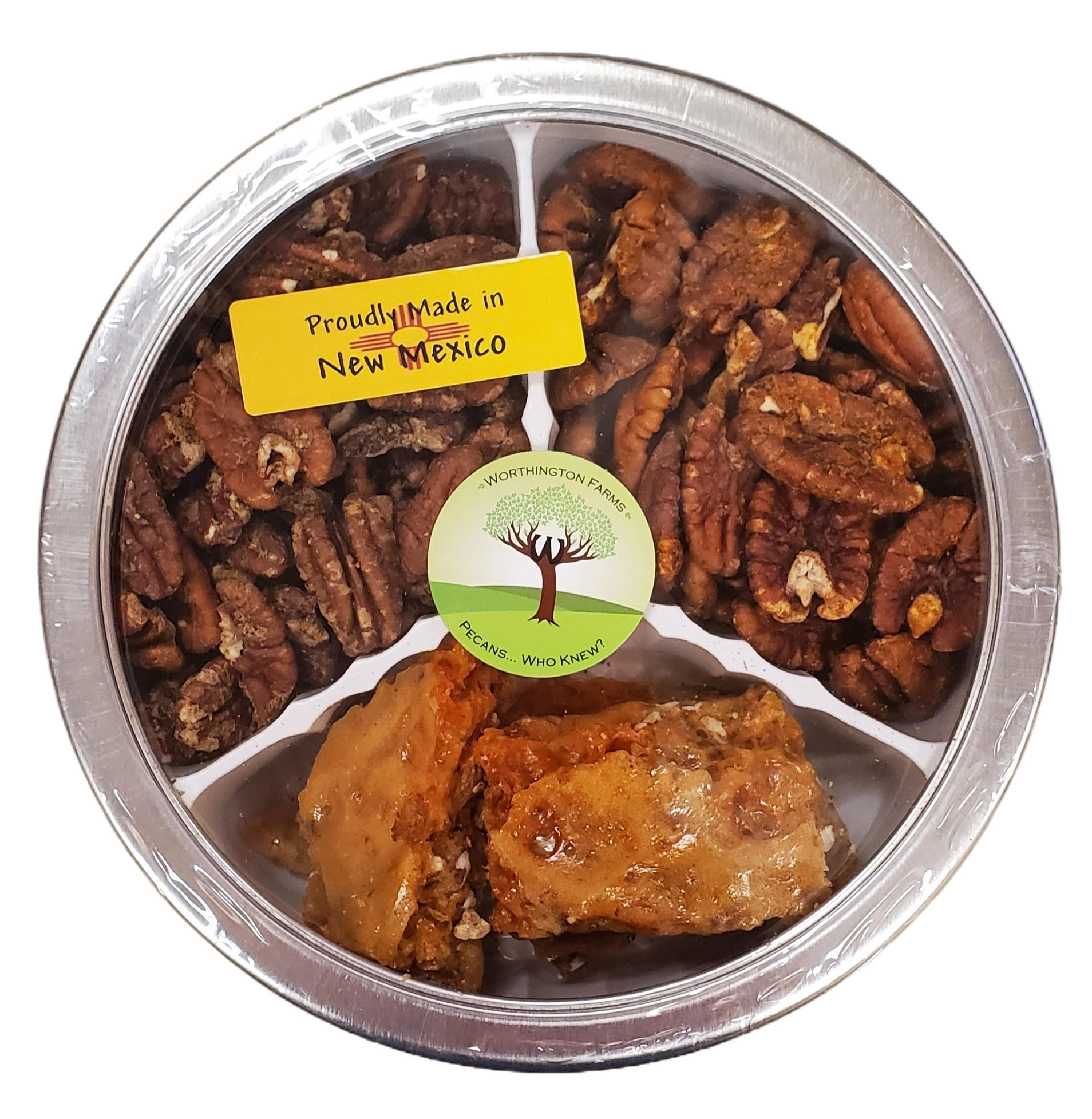 Worthington Farms flavored pecan gift tin/ red and green chile – #1 ...
